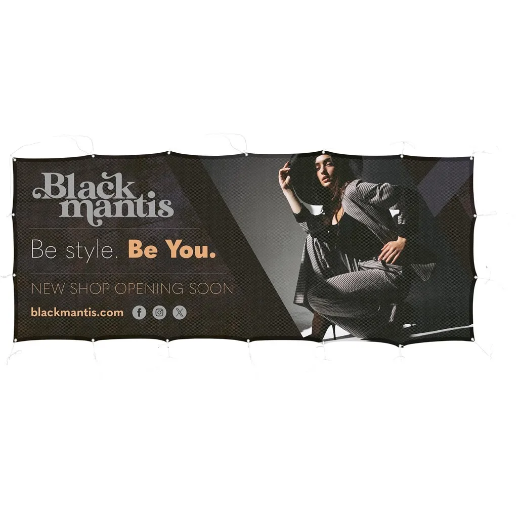 Subli Airtex Fabric Fence Banner 3 m X 1.2M | Creative Brands