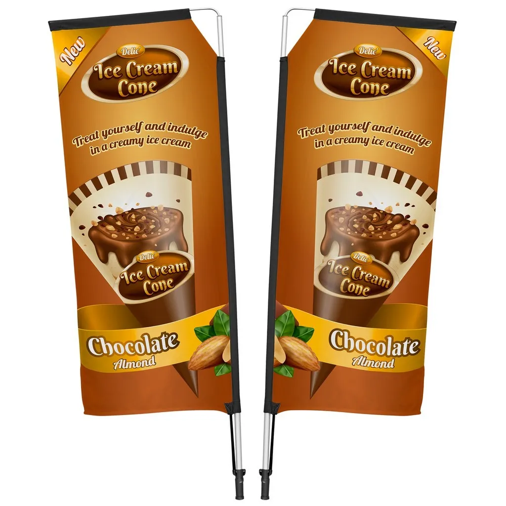 2m Telescopic Double Sided Flying Banner | Creative Brands