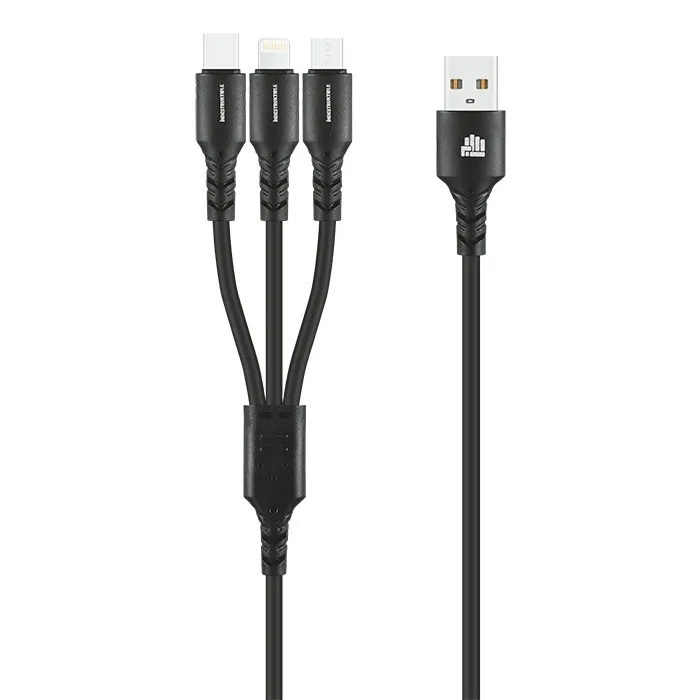 Ind 1.2m 3 In 1 Charger Cable | Creative Brands